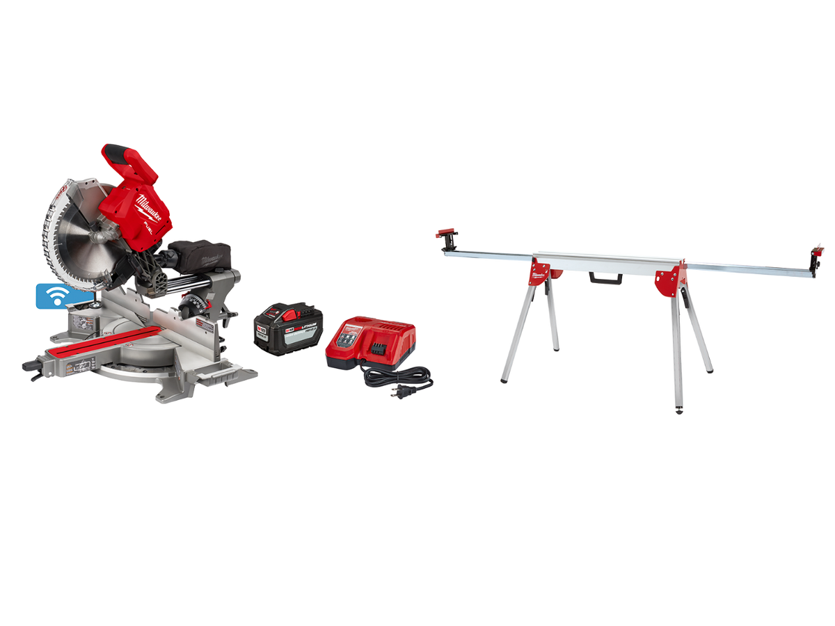 Milwaukee 2739-21HD M18 FUEL 18V 12" Cordless Miter Saw w/ Stand – MaxTool