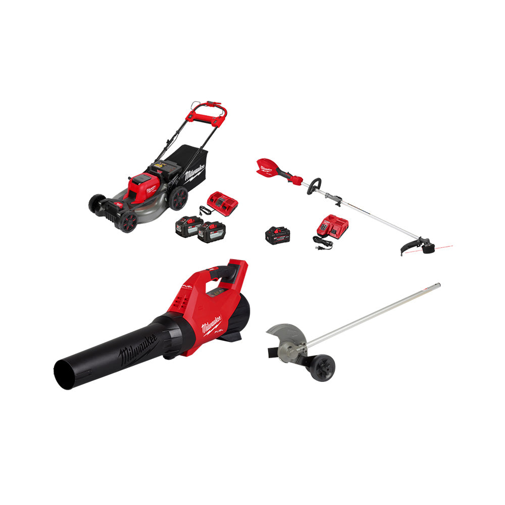 Milwaukee 2823-22STBE M18 FUEL 21" Mower w/ Trimmer/Blower and Edger A ...