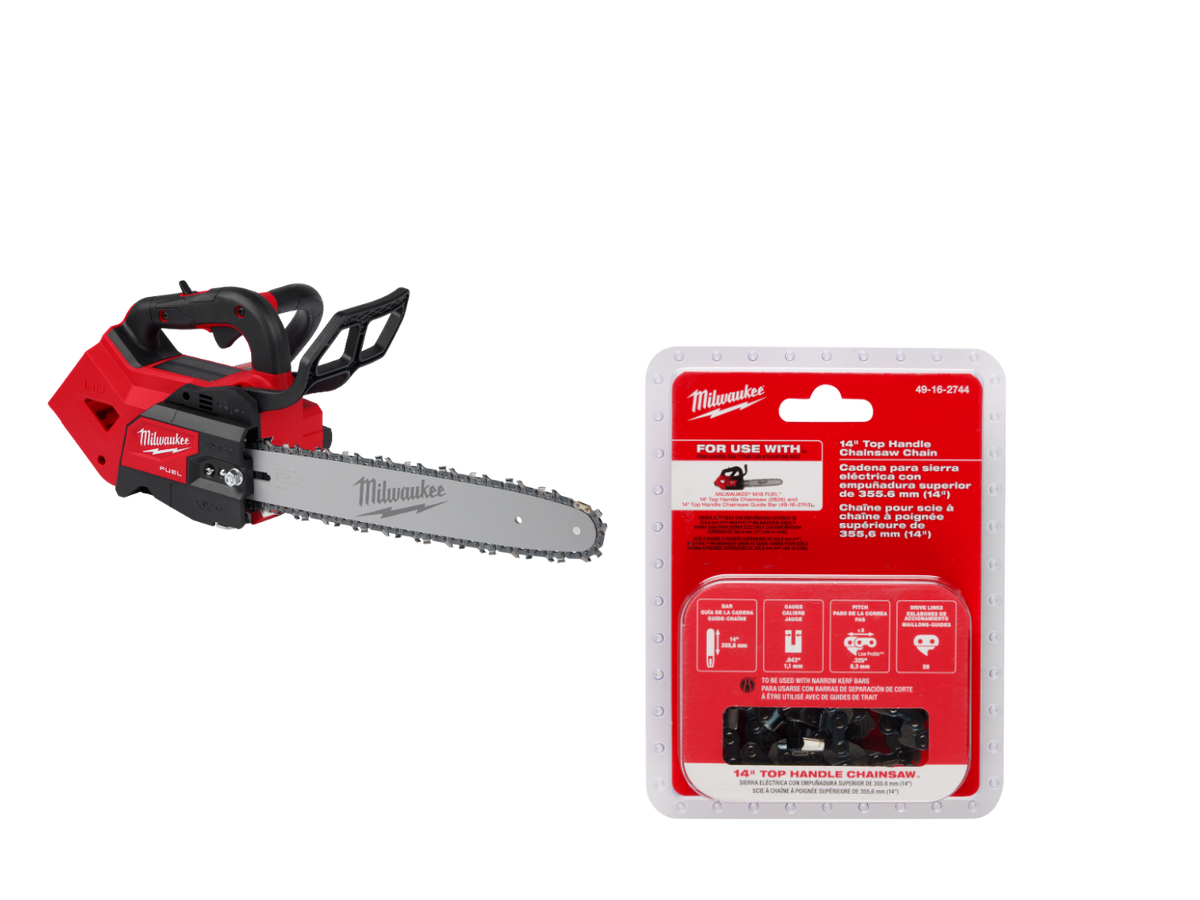 Milwaukee 2826-20TCH M18 FUEL 18V 14" Top Handle Chainsaw - Bare Tool ...
