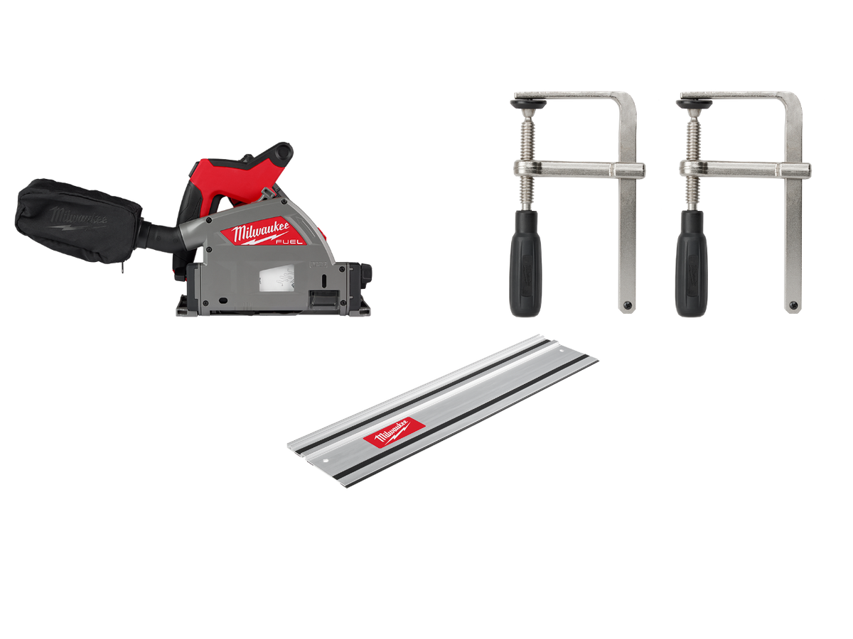 Milwaukee 2831-20X31 M18 FUEL 18V 6-1/2" Plunge Track Saw w/ Clamp and ...