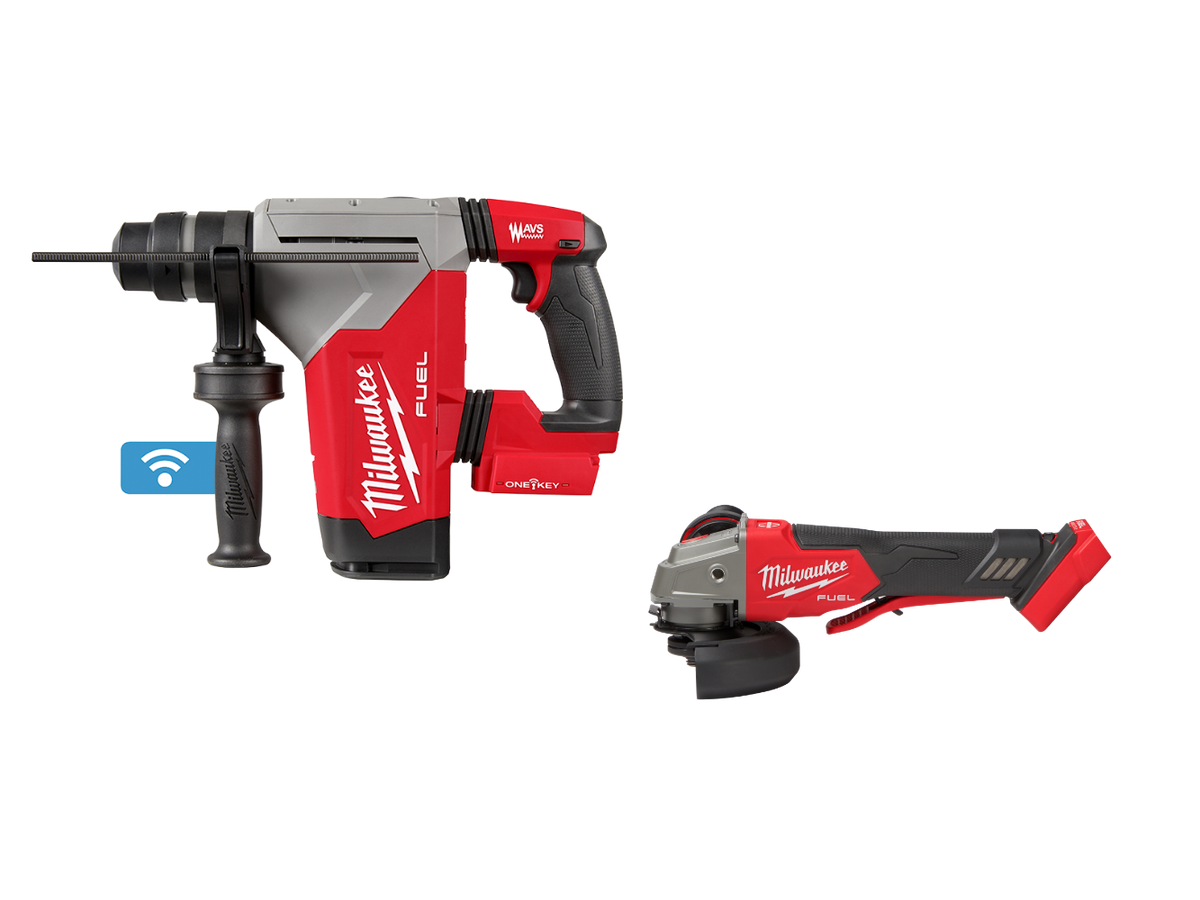Milwaukee 2915-20GR M18 FUEL 18V 1-1/8" SDS Plus Rotary Hammer w/ Grin ...