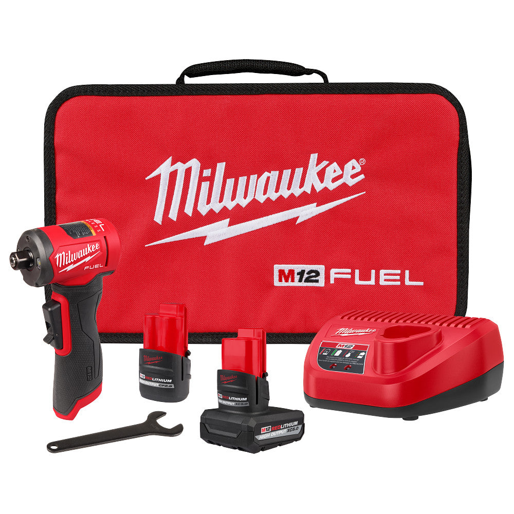 Milwaukee 3485-22 M12 FUEL 12V 1/4" Li-Ion Right Angle Die Grinder Kit ...