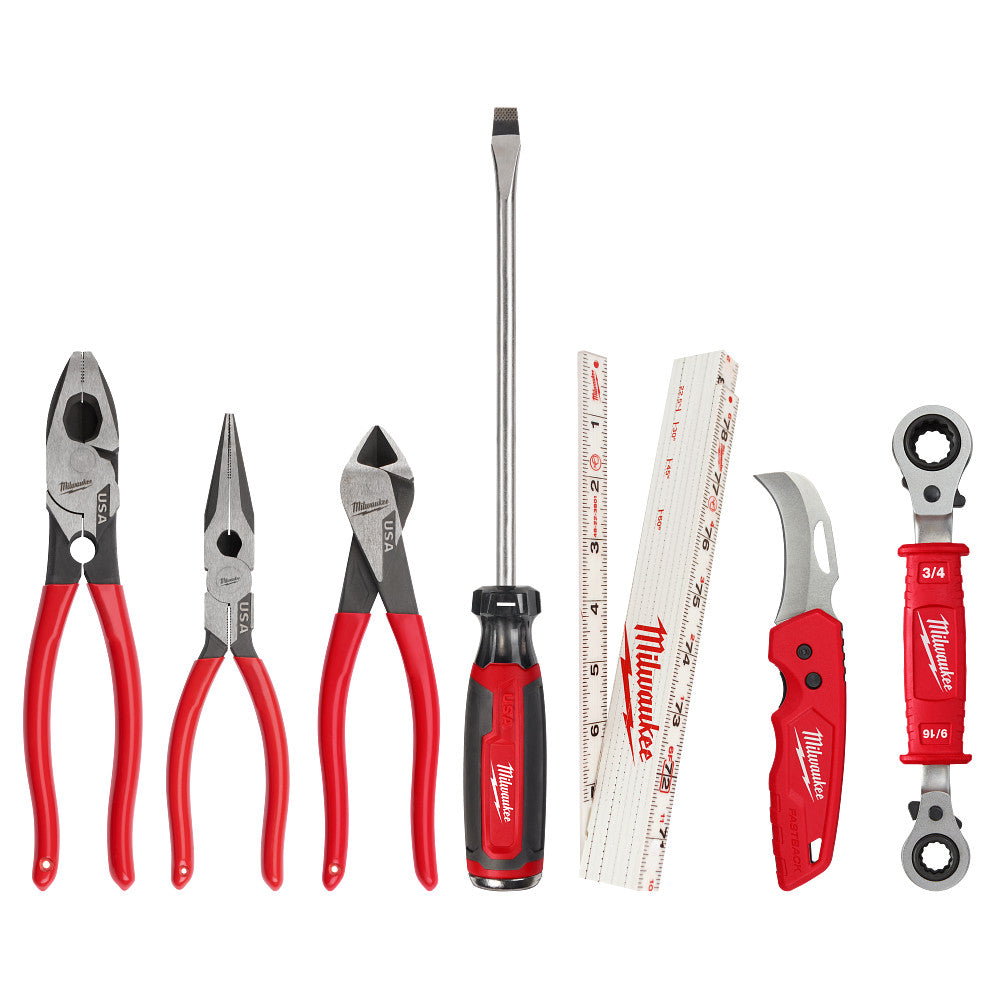 Milwaukee 48-22-0143 Power Utility Hand Tool Set for Construction Proj ...
