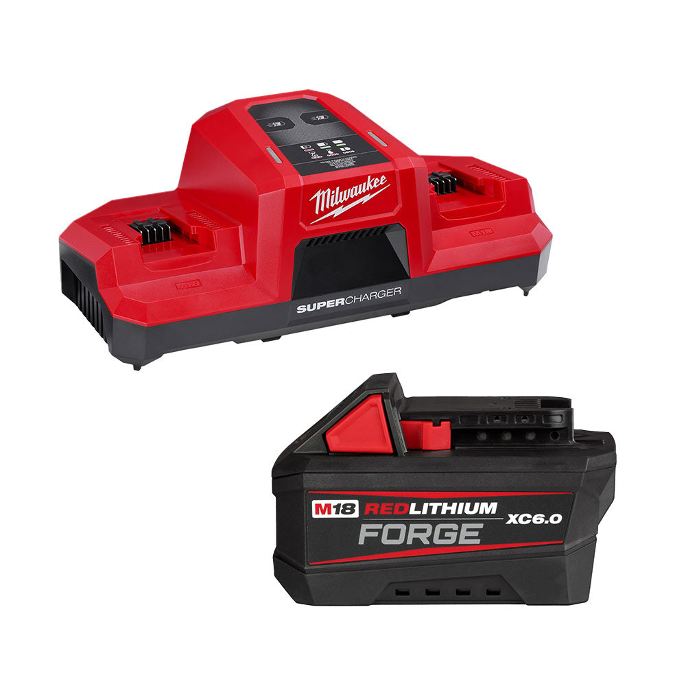 Milwaukee 48-59-1861 M18 18V Dual Bay Super Charger Starter Kit – MaxTool