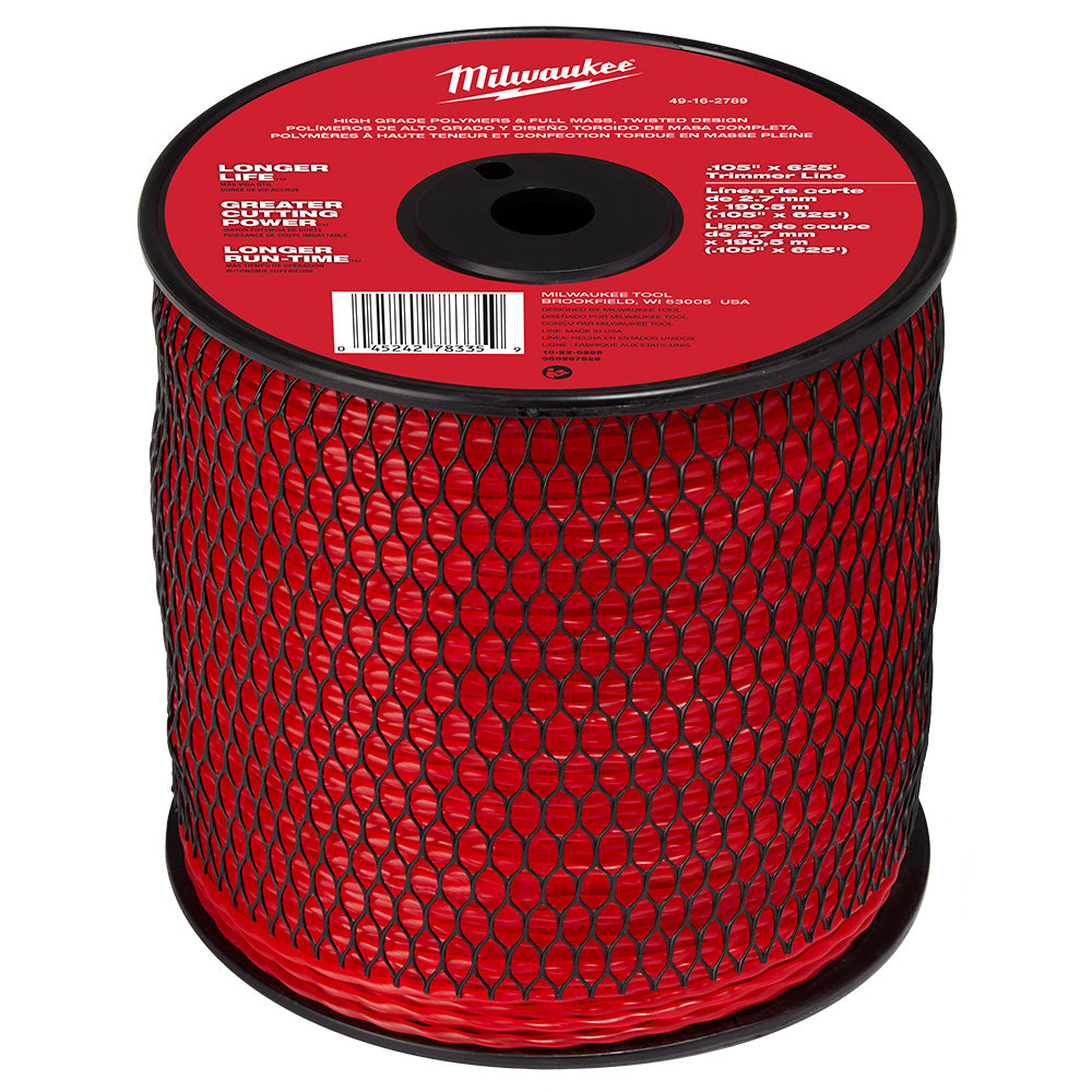 Milwaukee 49-16-2800 .105" x 180' High Grade Trimmer Line w/ Twisted D ...