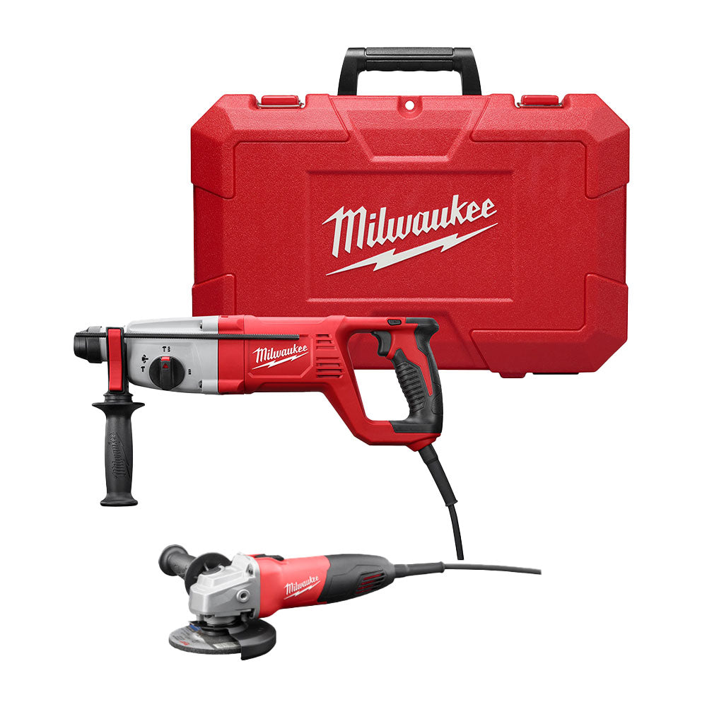 Milwaukee 5262-21GR 1" Corded SDS Plus Rotary Hammer Kit w/ Grinder ...