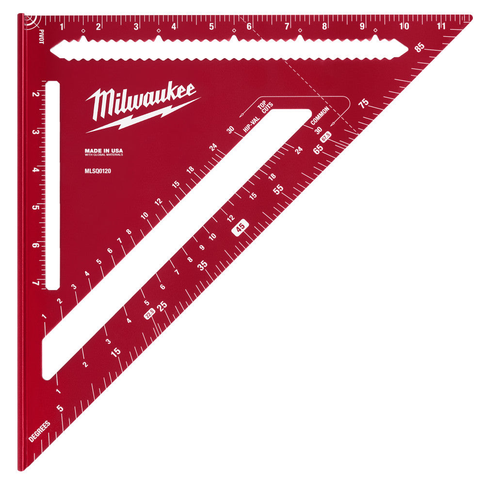 Milwaukee MLSQ0120 12" Rafter Square w/ High Precision Layout – MaxTool