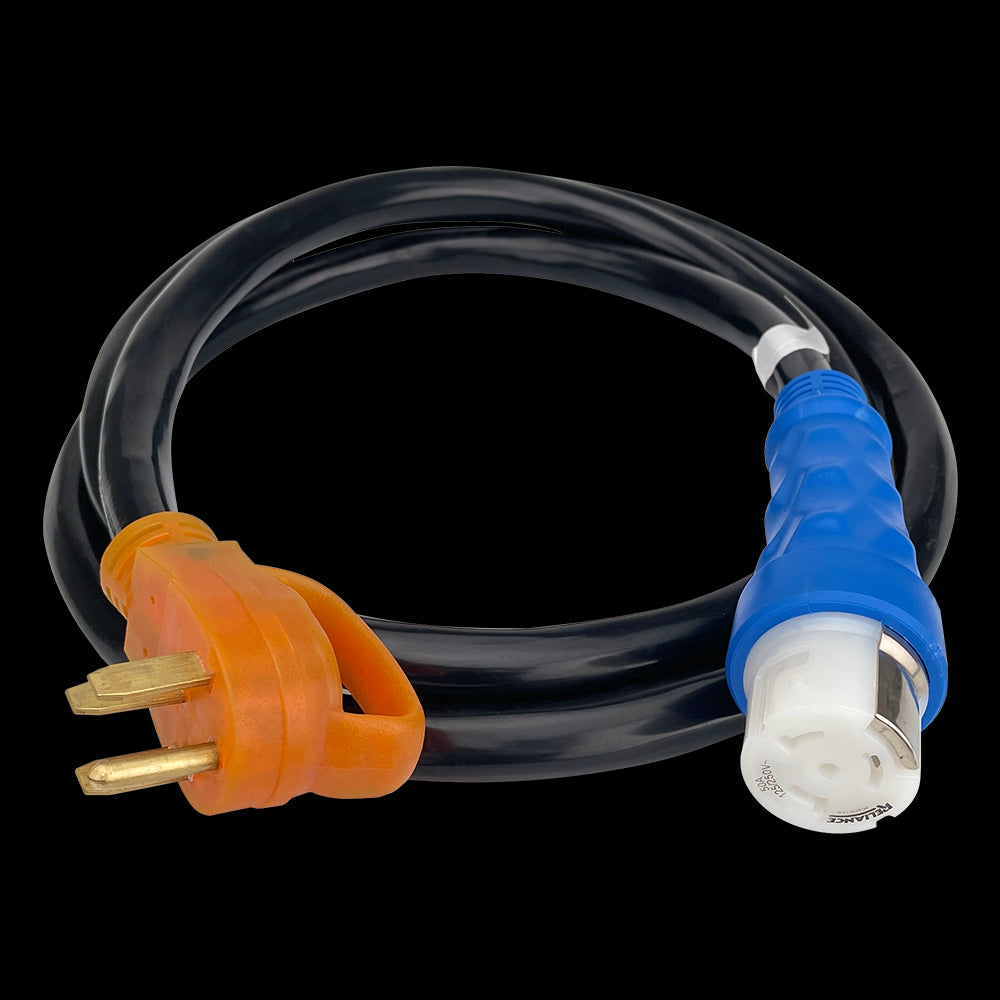 Reliance PC5020-14M 14-50P 20 Foot 6 Gauge Black Molded Power Cord ...