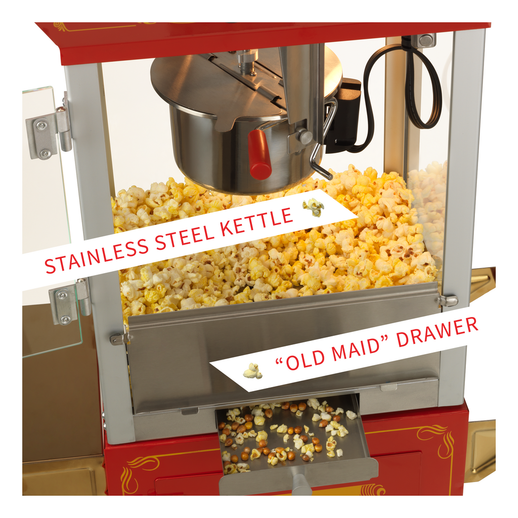 Popcorn Maker Machine Olde Midway Bar Style Popcorn Machine - 10-Ounce ...